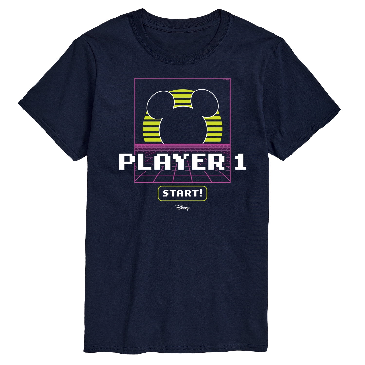 Disney - Player 1 Start - Men's Short Sleeve Graphic T-Shirt - Walmart.com