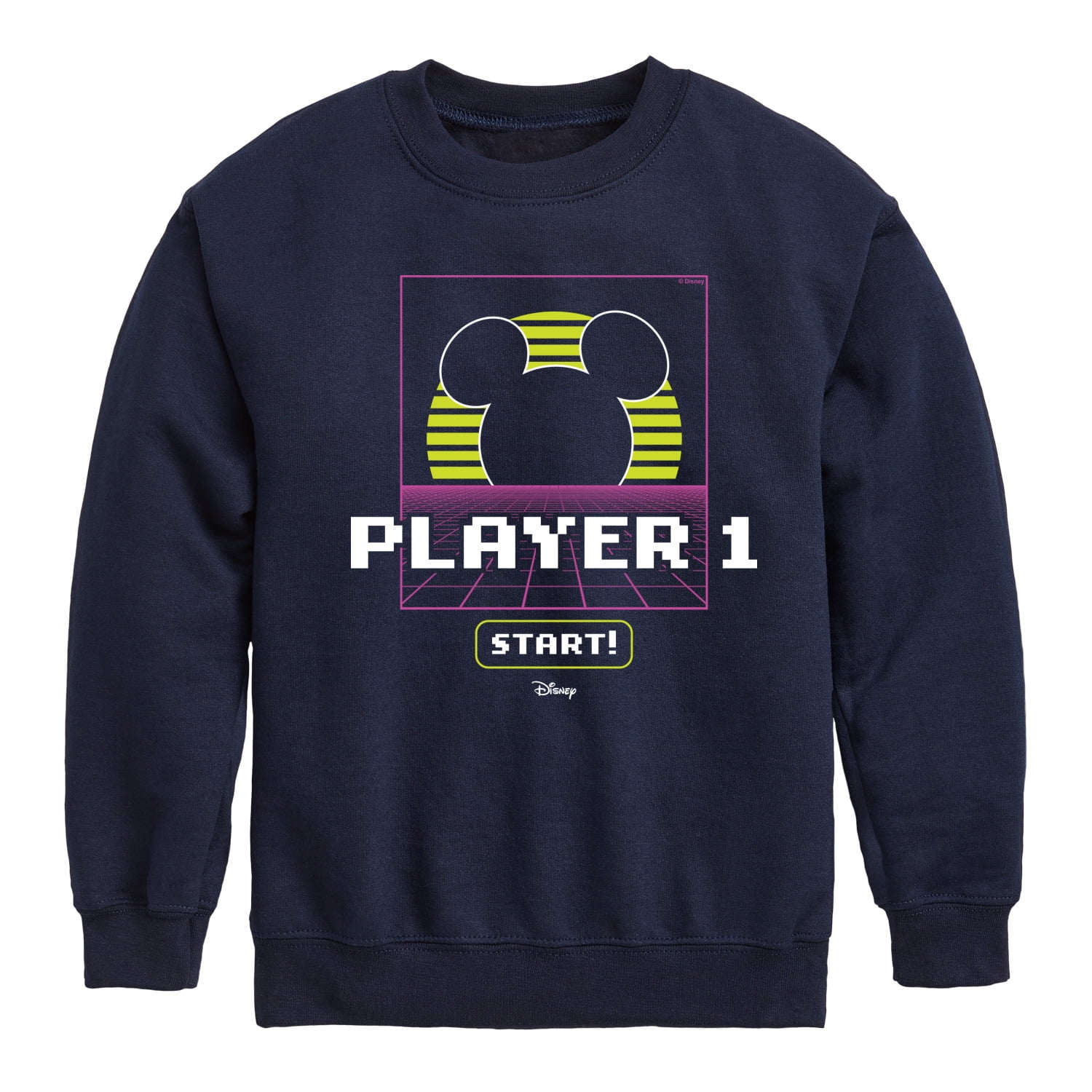 Disney - Player 1 Start - Toddler & Youth Crewneck Fleece Sweatshirt ...