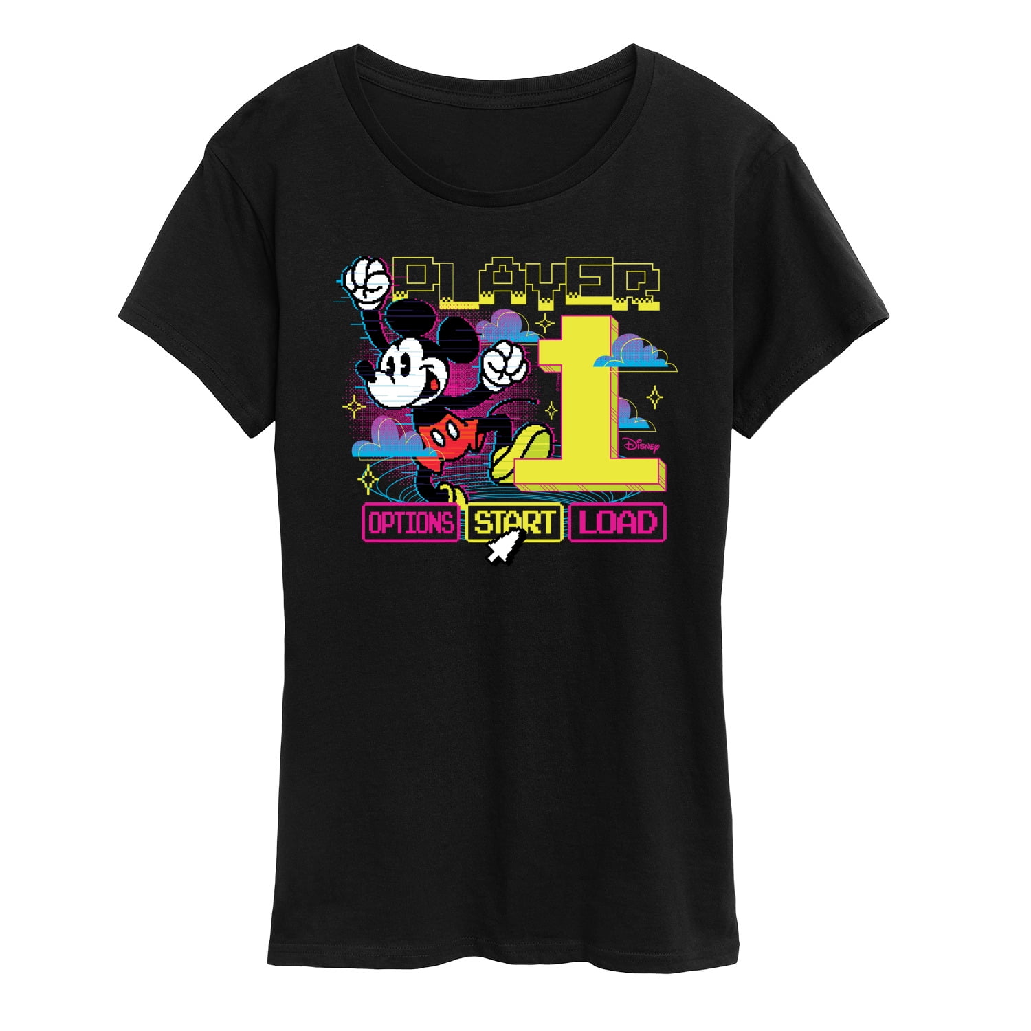 Disney - Player 1 Start - Women's Short Sleeve Graphic T-Shirt ...