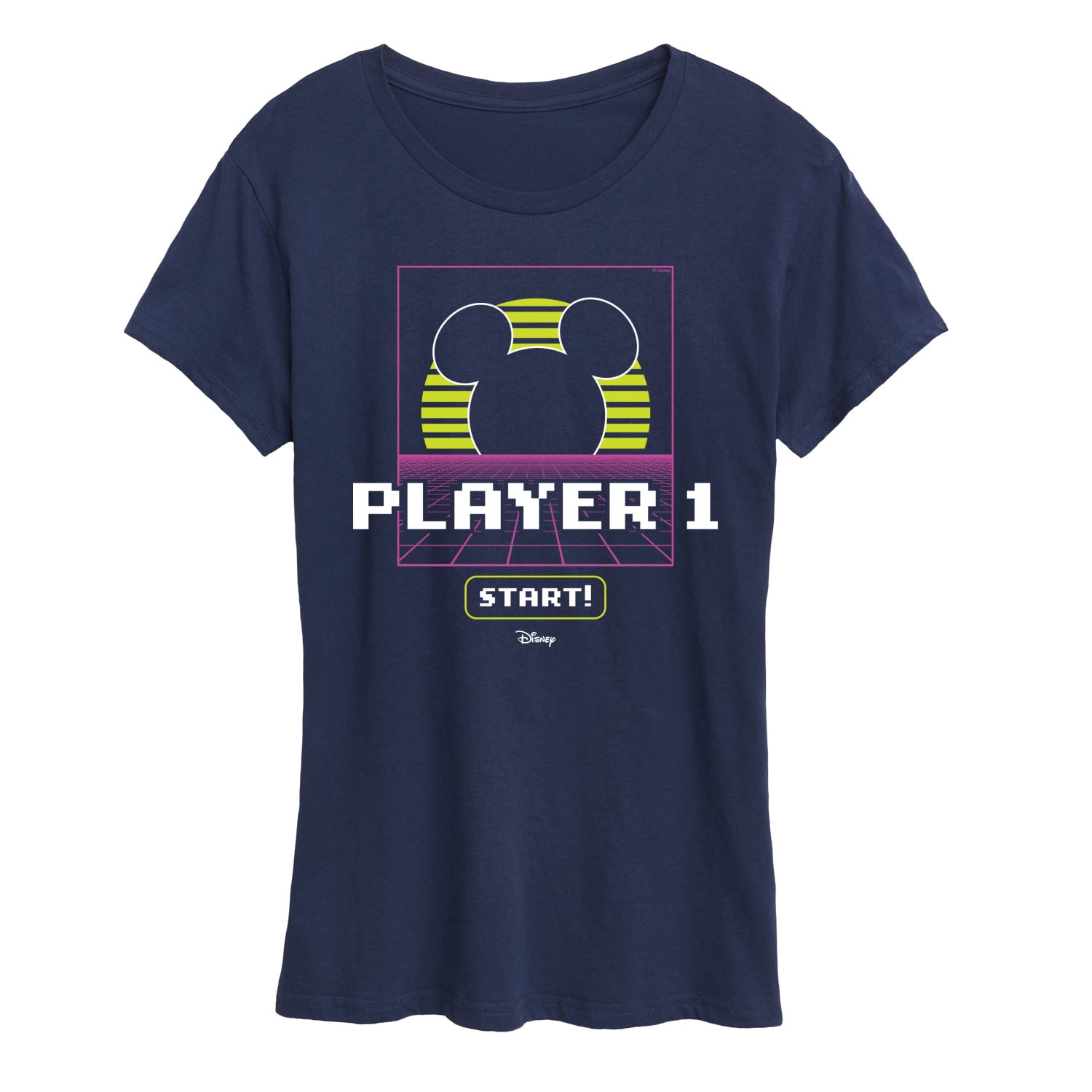 Disney - Player 1 Start - Women's Short Sleeve Graphic T-Shirt ...