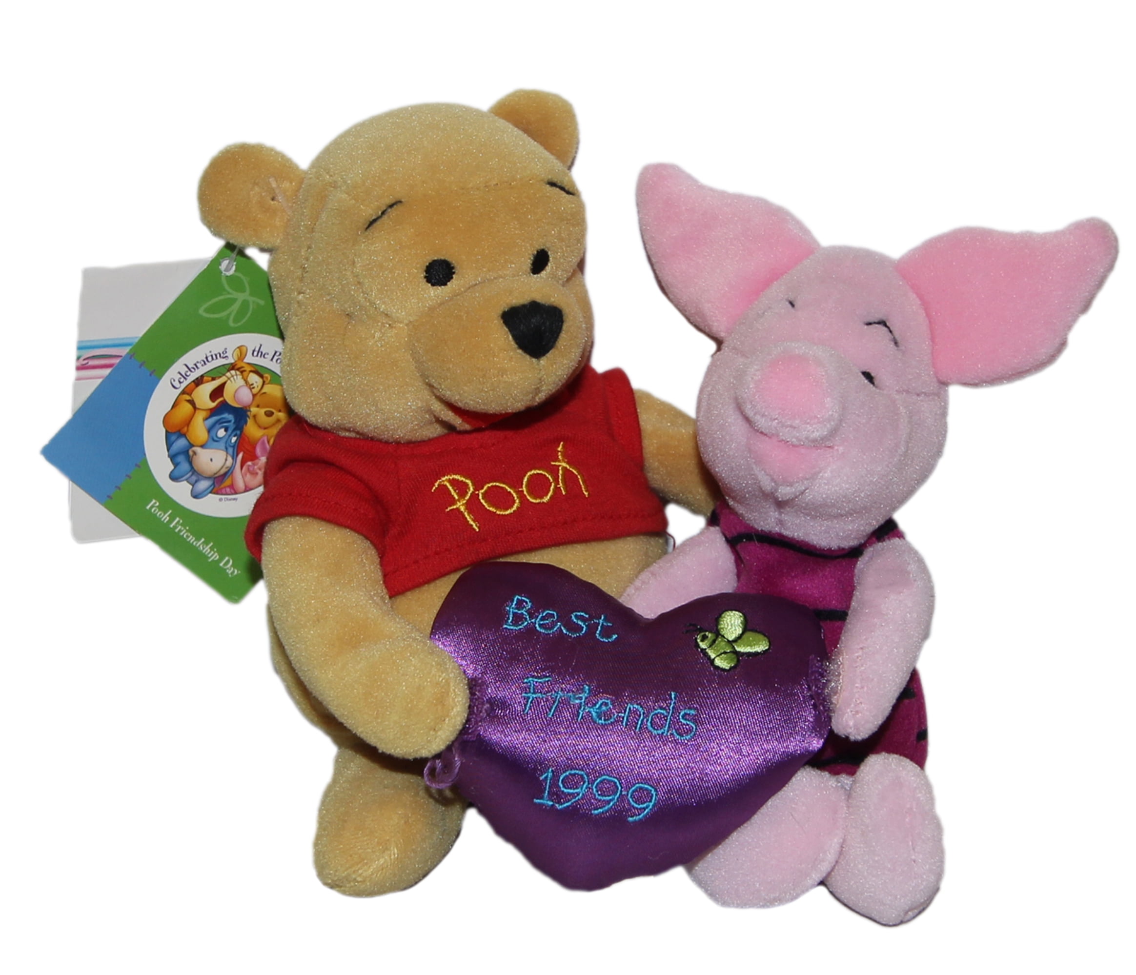Disney Plush: Pooh Bear and Piglet - Best Friends | Stuffed Animal ...