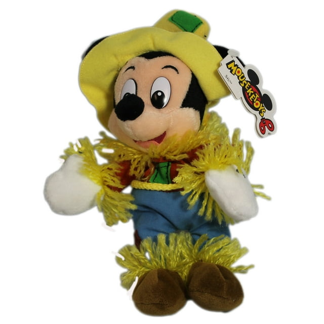 Disney Plush: Scarecrow Mickey Mouse | Stuffed Animal - Walmart.com