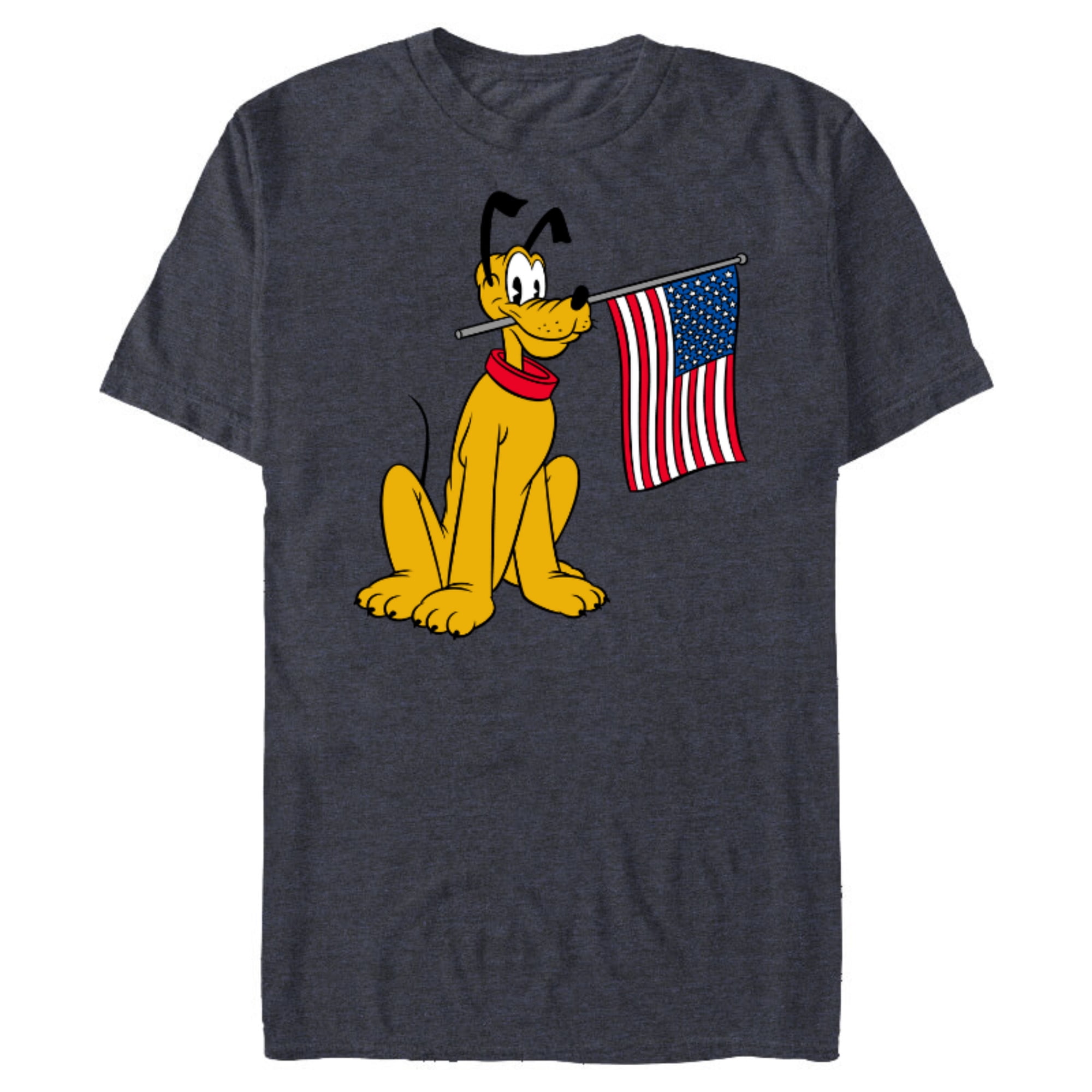 Disney Pluto Americana - Short Sleeve Blended T-Shirt for Adults ...