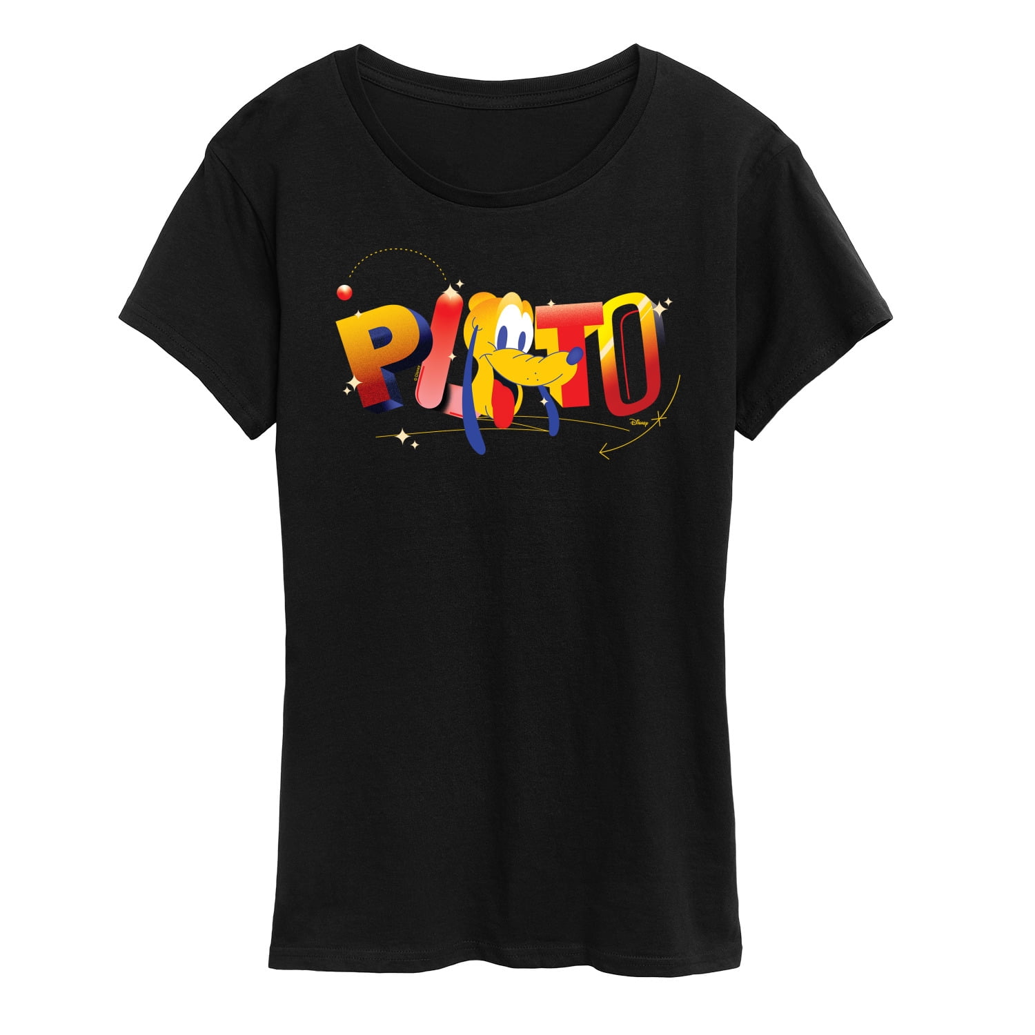 Disney - Pluto Geometric - Women's Short Sleeve Graphic T-Shirt ...