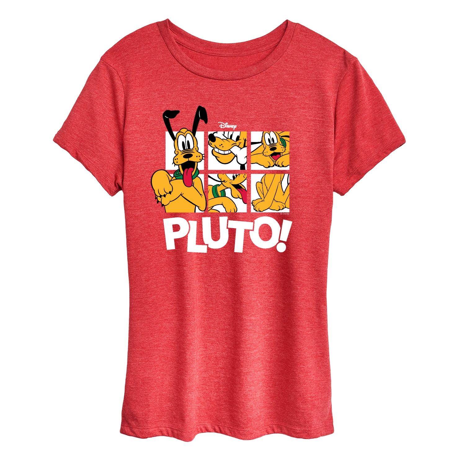 Disney - Pluto Grid - Women's Short Sleeve Graphic T-Shirt - Walmart.com
