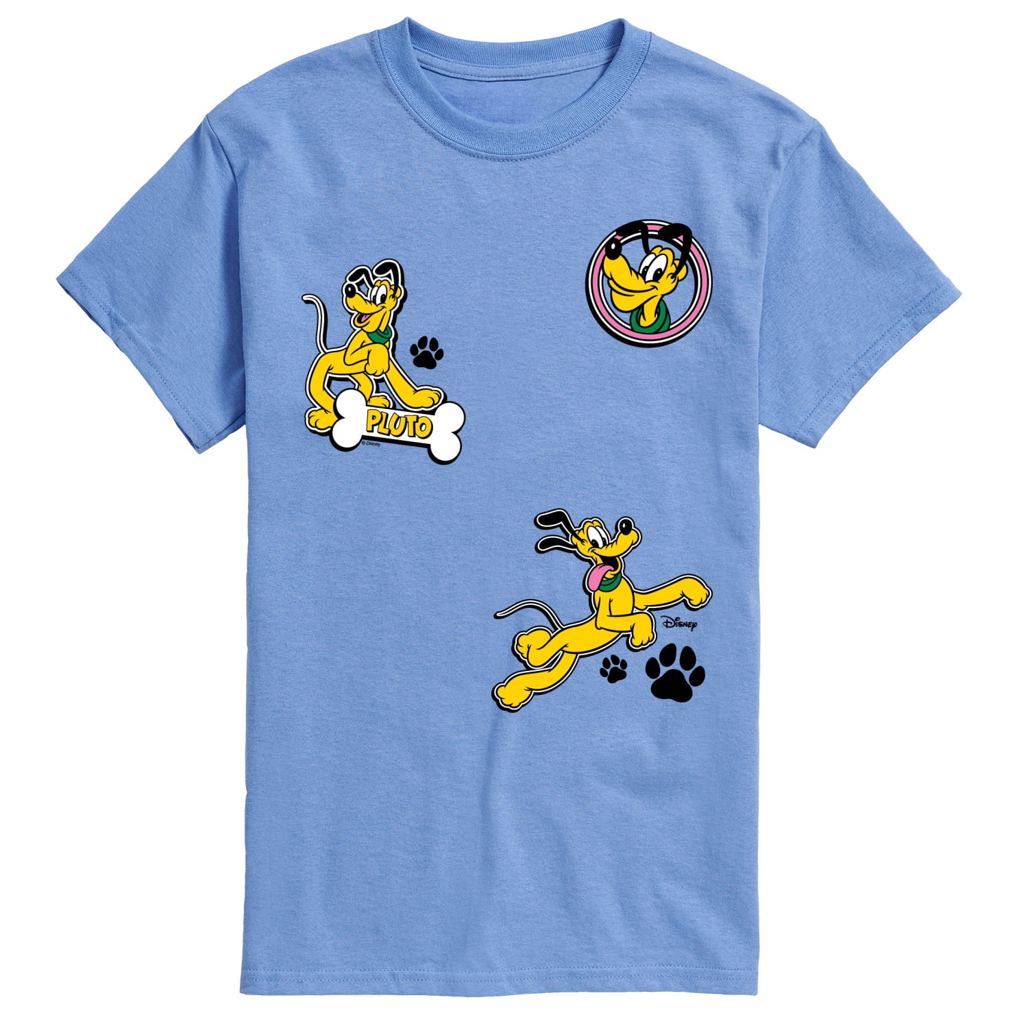 Disney - Pluto Paw Prints And Bone - Men's Short Sleeve Graphic T-Shirt ...