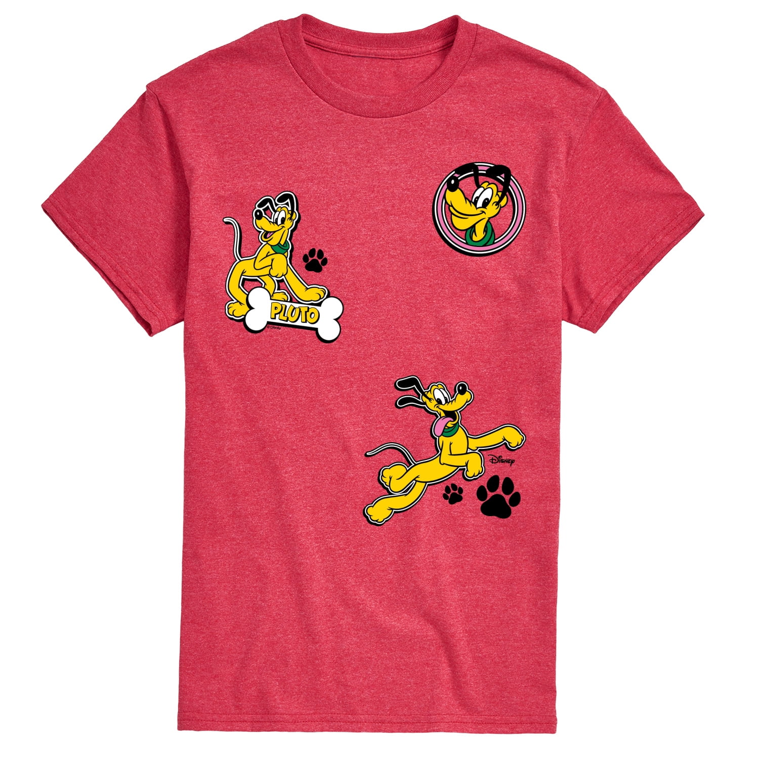 Disney - Pluto Paw Prints And Bone - Men's Short Sleeve Graphic T-Shirt ...