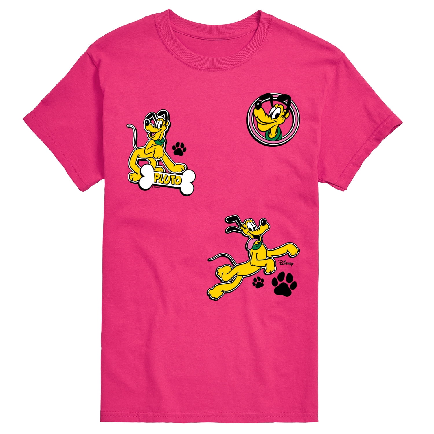 Disney - Pluto Paw Prints And Bone - Men's Short Sleeve Graphic T-Shirt ...