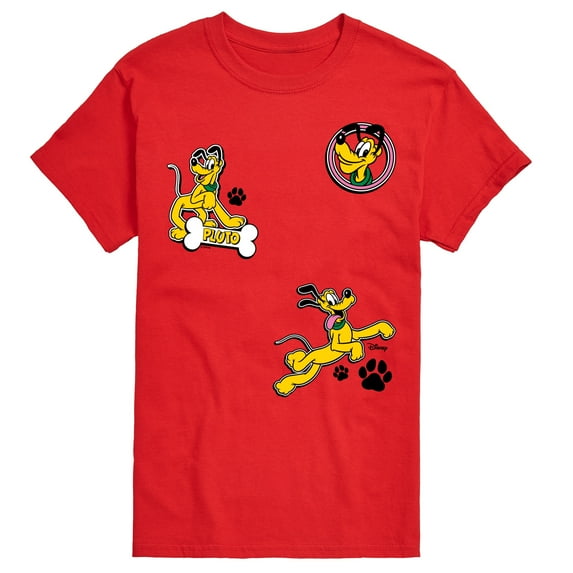 Disney - Pluto Paw Prints And Bone - Men's Short Sleeve Graphic T-Shirt ...