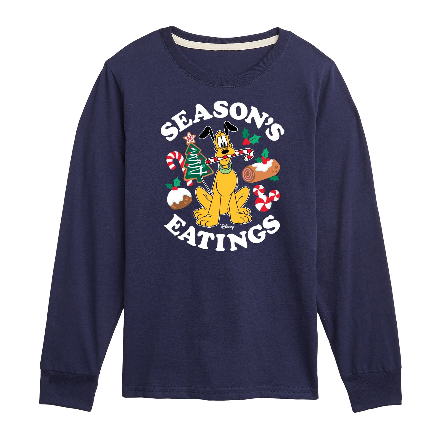 Disney - Pluto Seasons Eatings Christmas - Toddler & Youth Long Sleeve ...