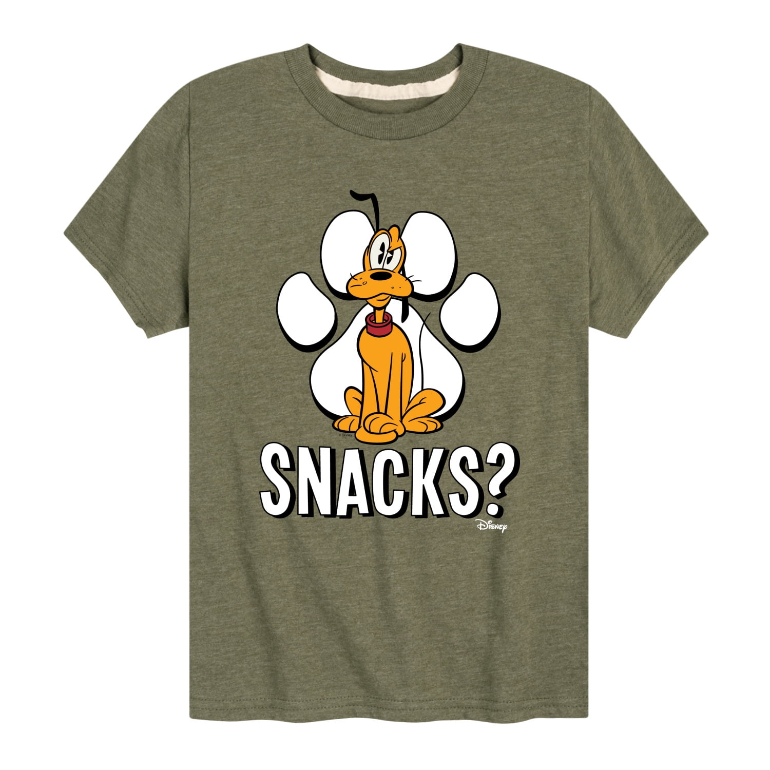 Disney - Pluto Snacks? - Youth Short Sleeve Graphic T-Shirt - Walmart.com