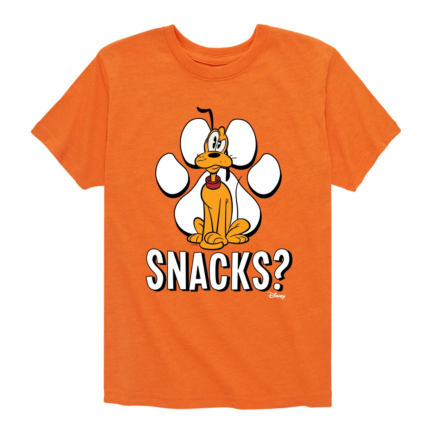 Disney - Pluto Snacks? - Youth Short Sleeve Graphic T-Shirt - Walmart.com