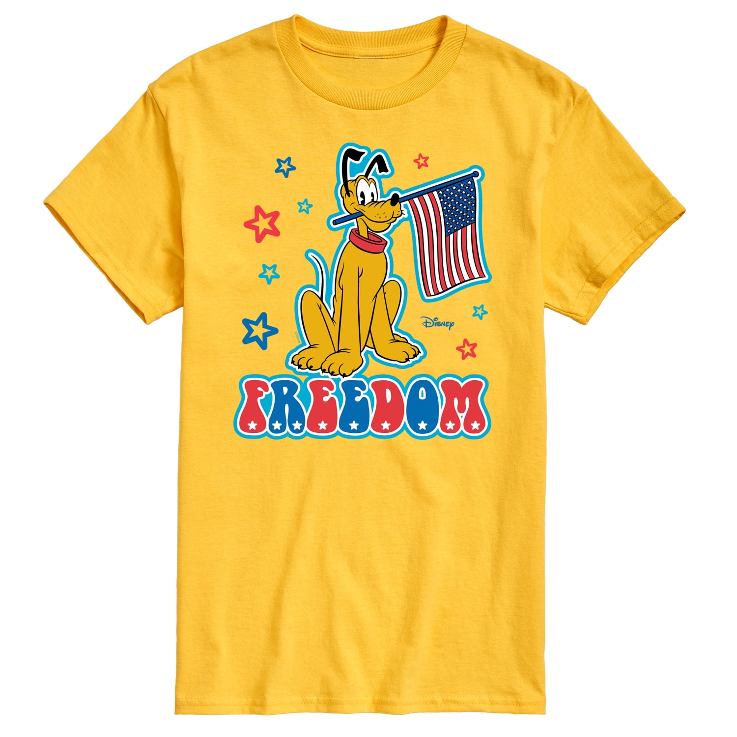 Disney - Pluto USA Flag - Men's Short Sleeve Graphic T-Shirt - Walmart.com