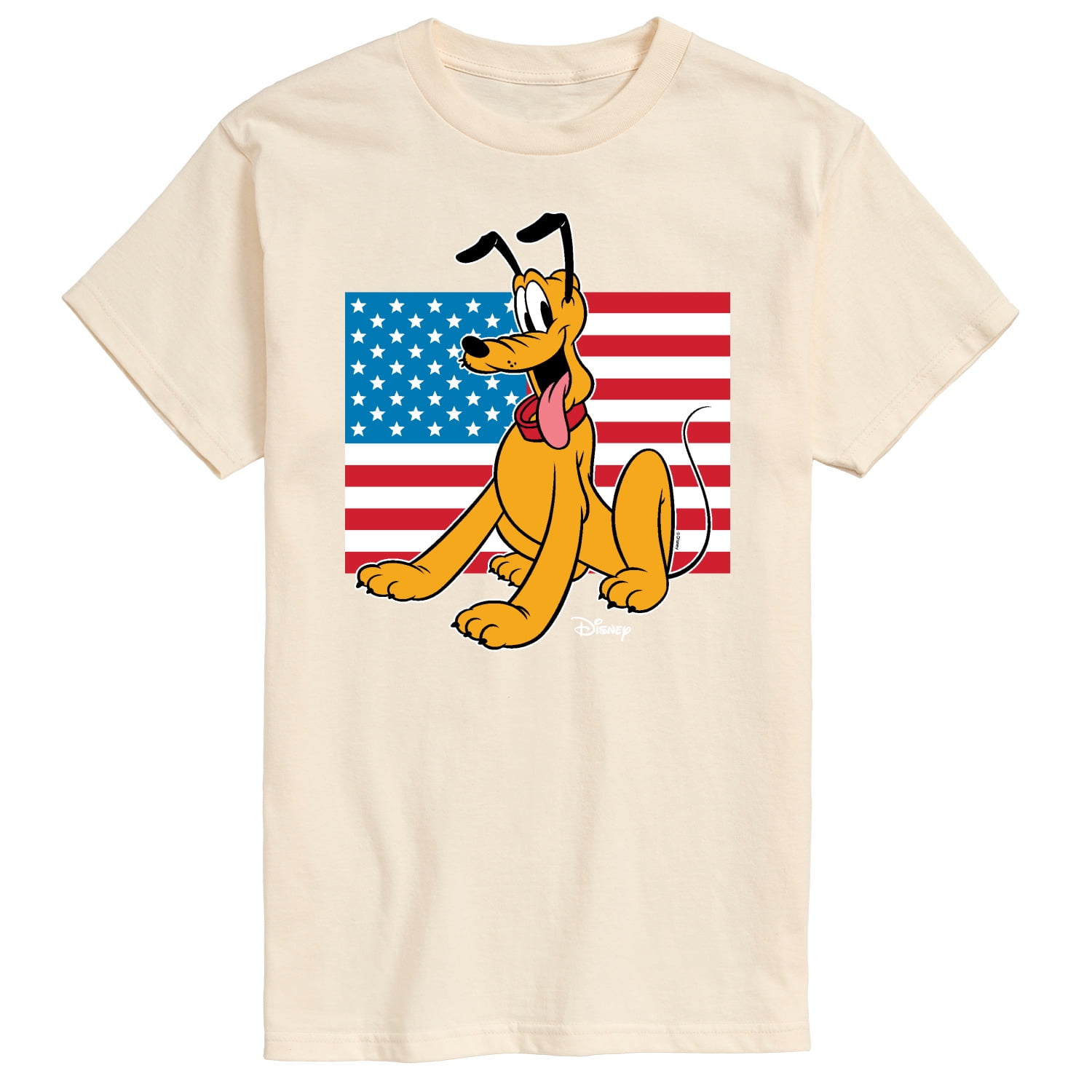 Disney - Pluto USA Flag - Men's Short Sleeve Graphic T-Shirt - Walmart.com