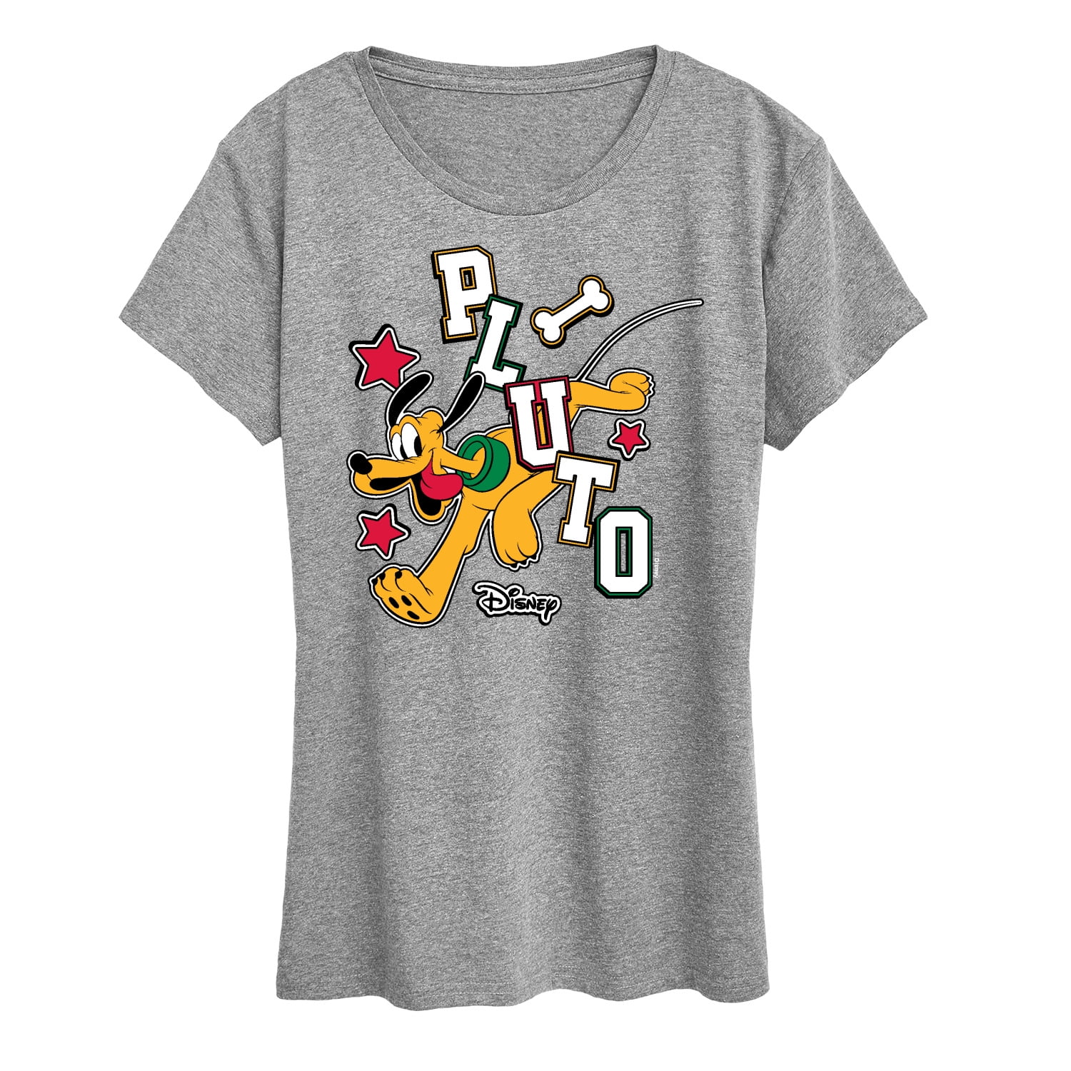 Disney - Pluto Varsity Patches - Women's Short Sleeve Graphic T-Shirt - Walmart.com