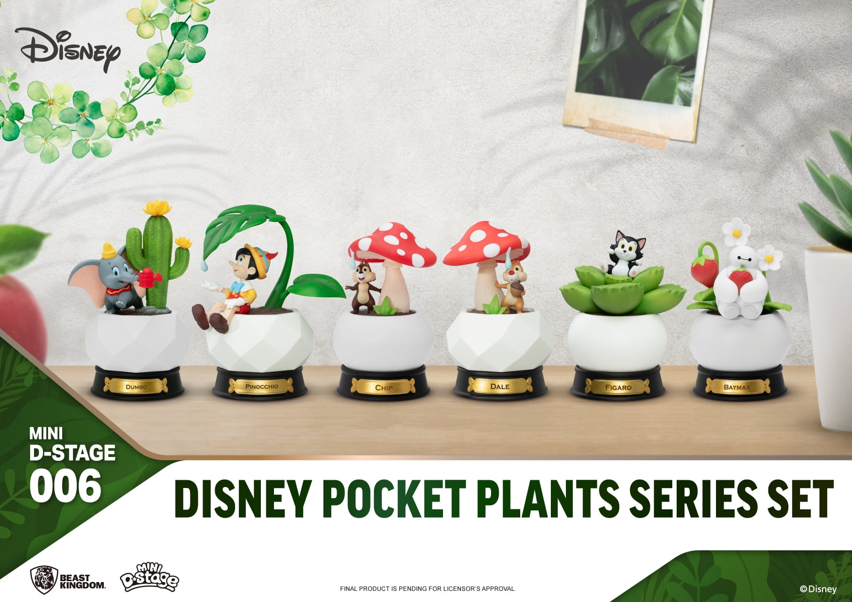 Disney Pocket Plants Series Set(6 PCS) (Mini Diorama Stage) - Walmart.com