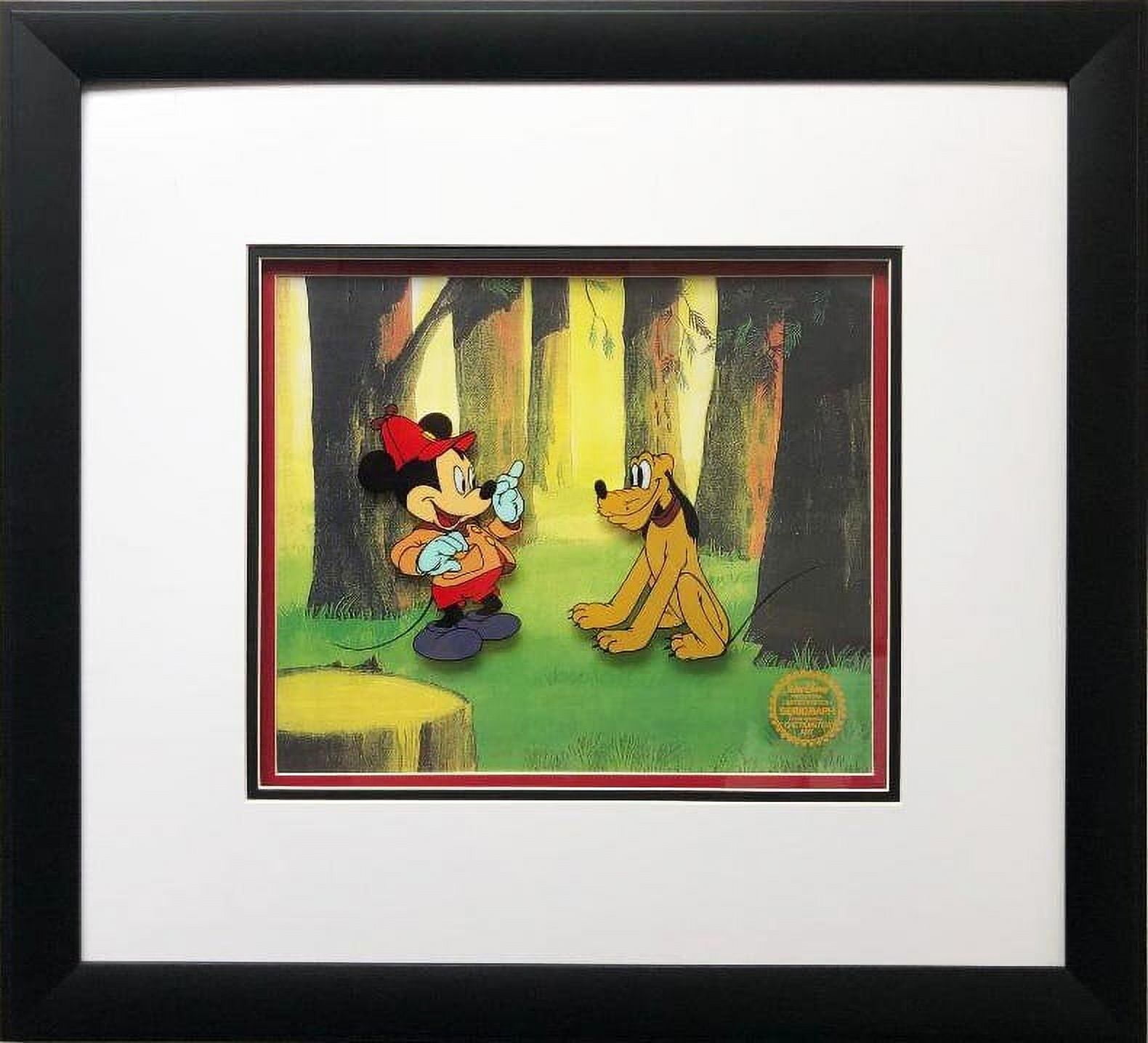 Disney "Pointer (Mickey) with Pluto" FRAMED Lmtd. Edition ART Animation ...