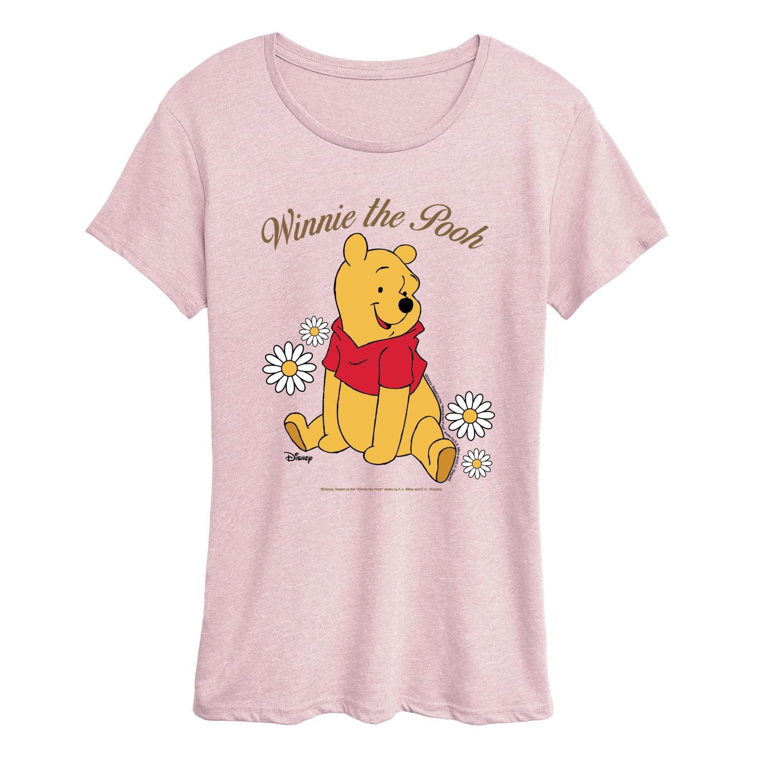 Disney - Pooh Sits - Women's Short Sleeve Graphic T-Shirt - Walmart.com