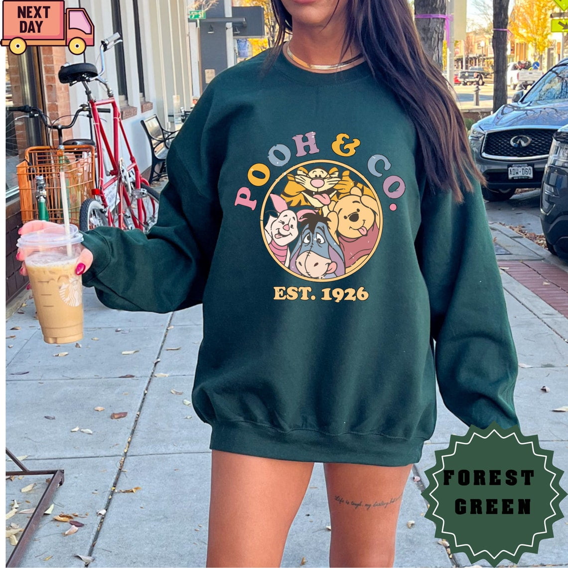 Disney Pooh and Co Sweatshirt, Retro Winnie The Pooh Sweatshirt, Winnie ...