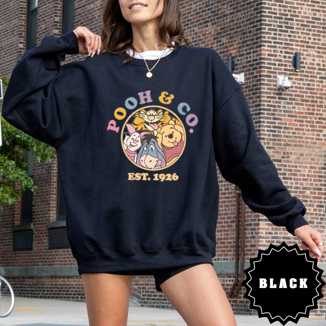 Disney Pooh and Co Sweatshirt, Retro Winnie The Pooh Sweatshirt, Winnie ...