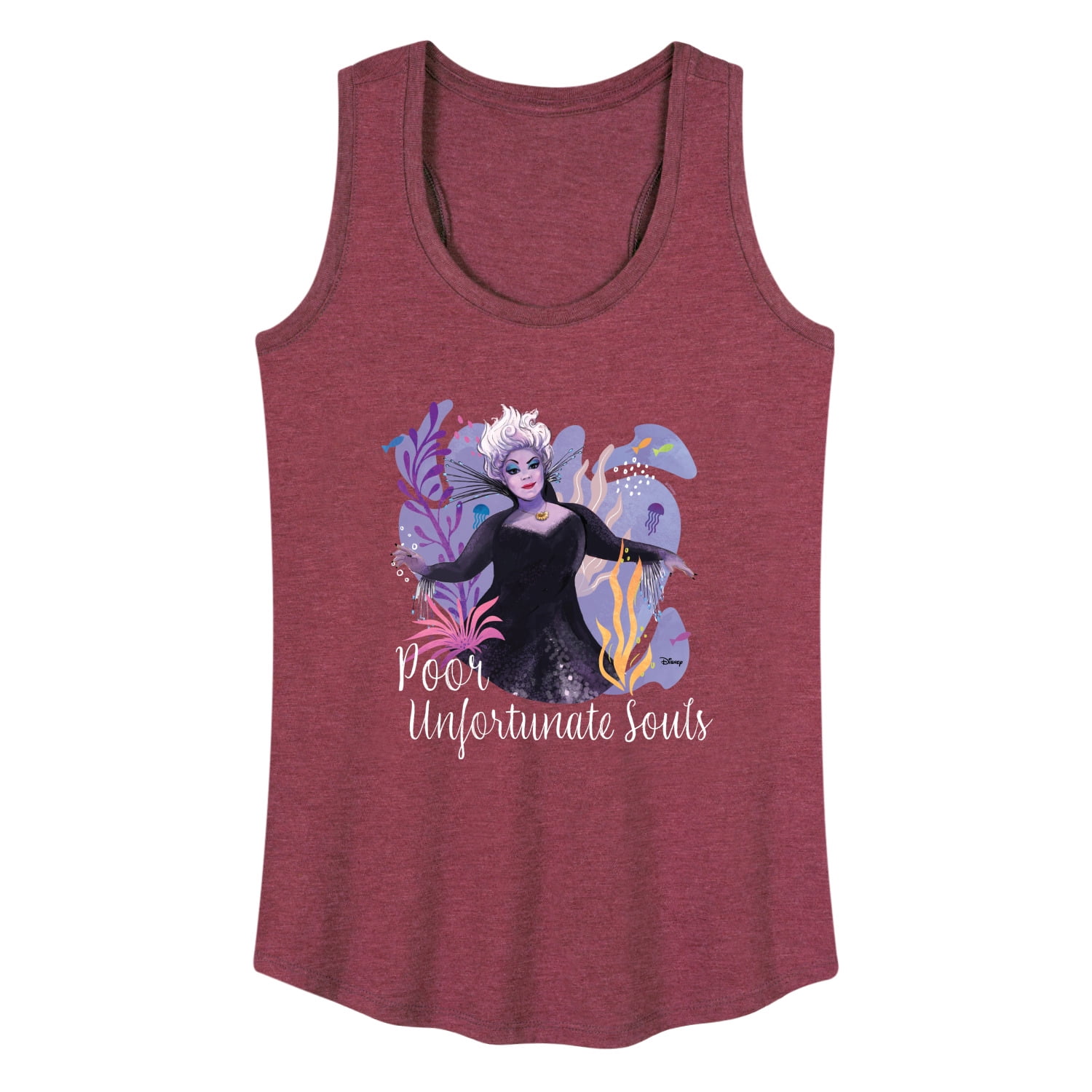 Disney - Poor Unfortunate Soul - Ladies Racerback Tank - Walmart.com
