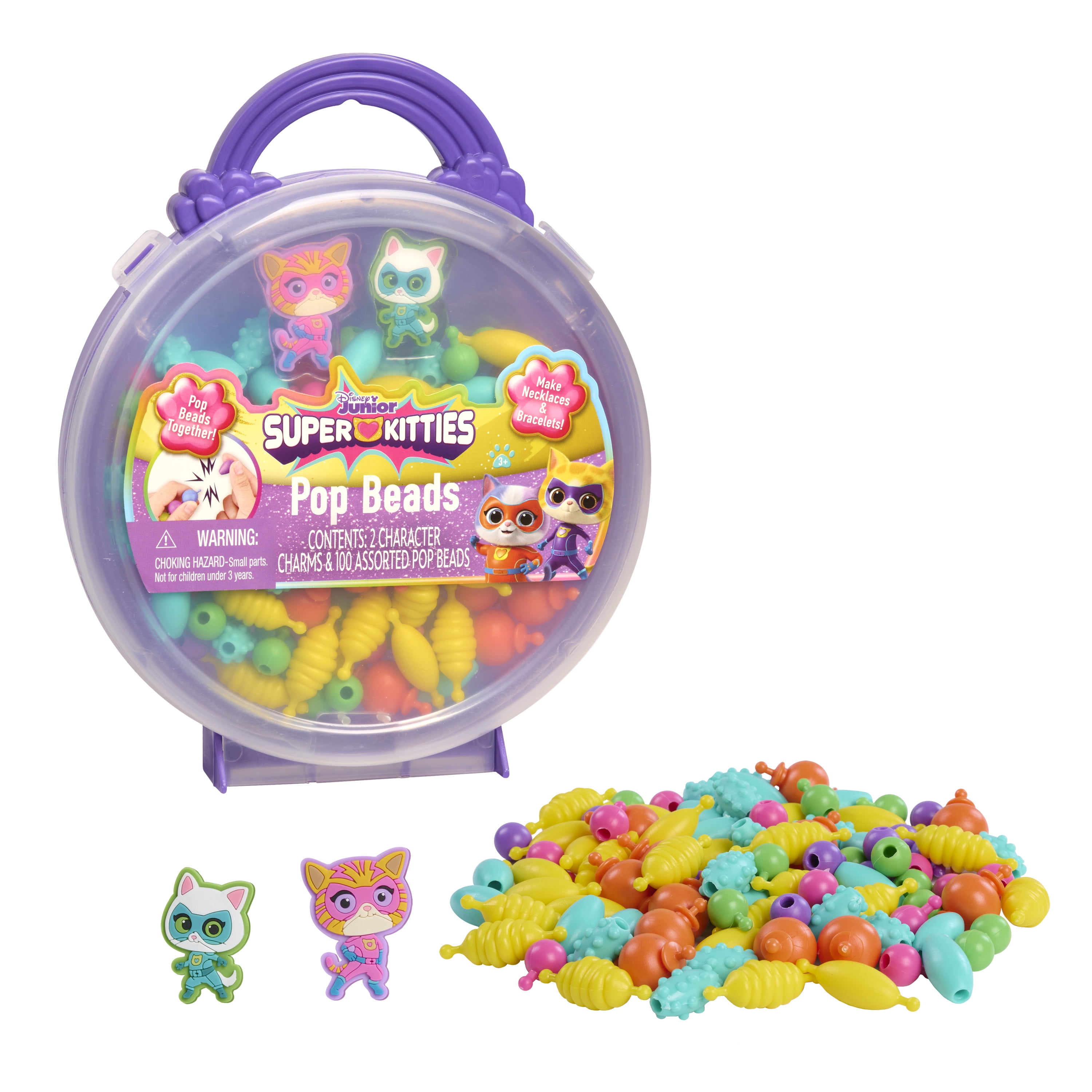 Disney Junior SuperKitties Pop Beads, 253-Piece Jewelry Making Kit ...