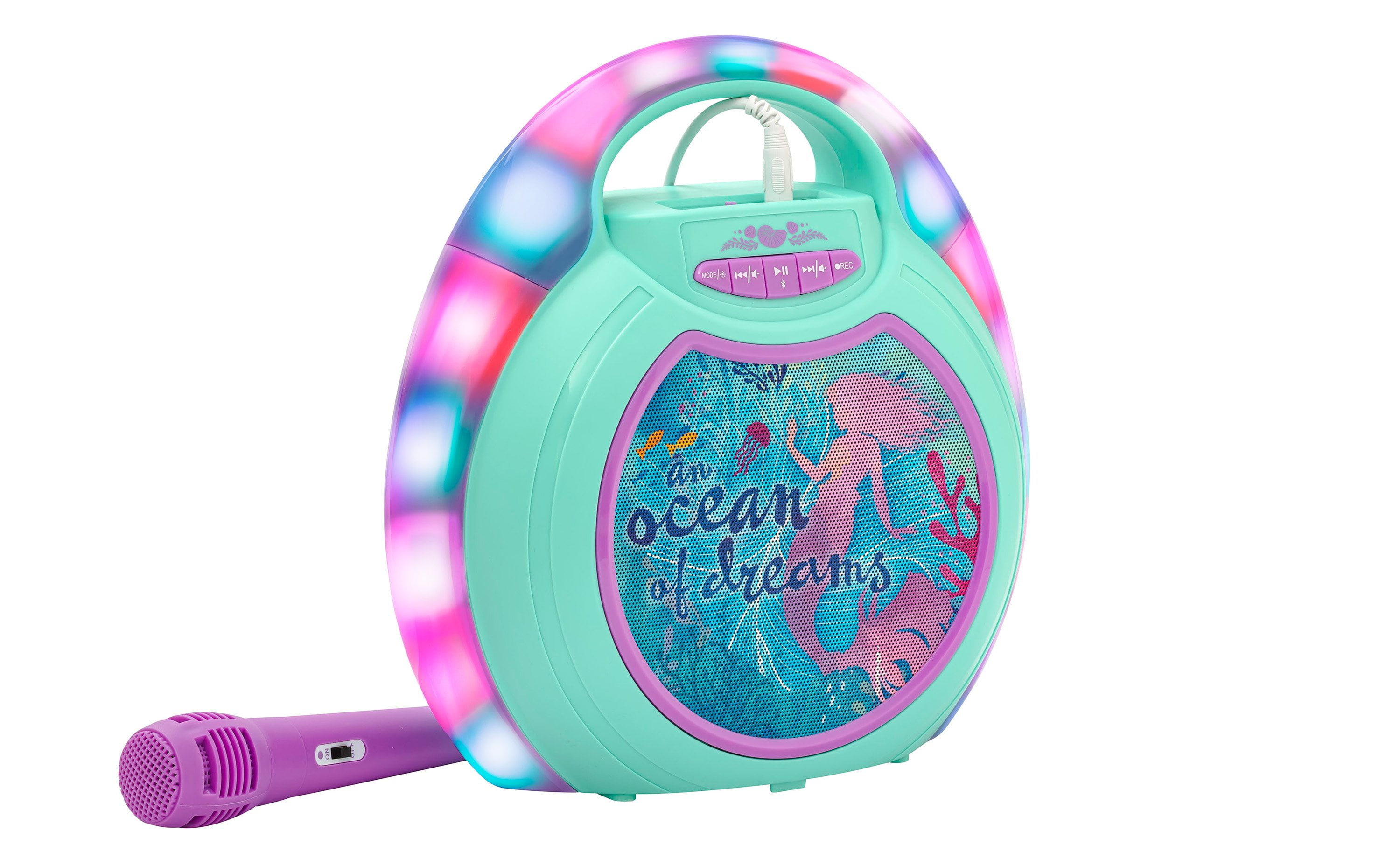 Disney Little Mermaid Bluetooth Karaoke Machine with Microphone ...