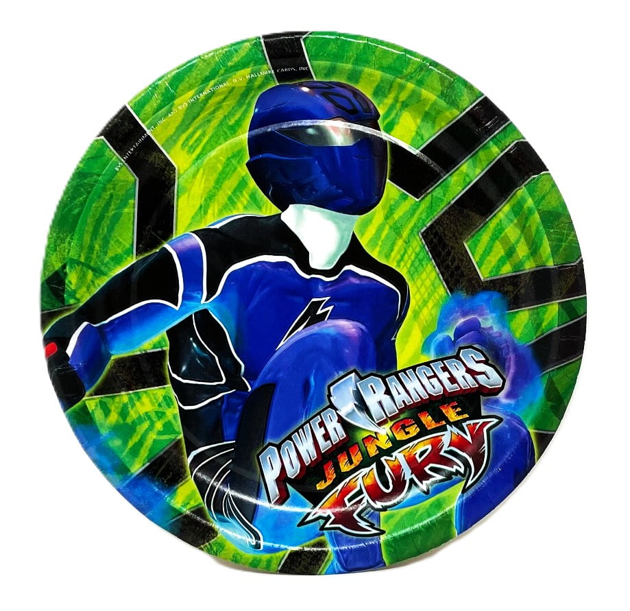 Disney Power Rangers Jungle Fury Disposable Dessert Party Plates - 3 ...