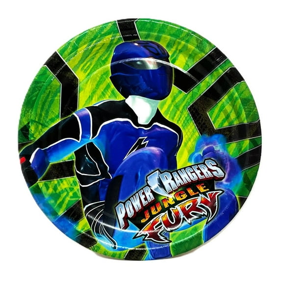 Disney Power Rangers Jungle Fury Disposable Dessert Party Plates - 3 ...