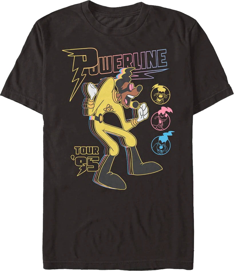 Disney Powerline 1995 Stand Out Tour Goofy Movie Retro Concert T-shirt ...