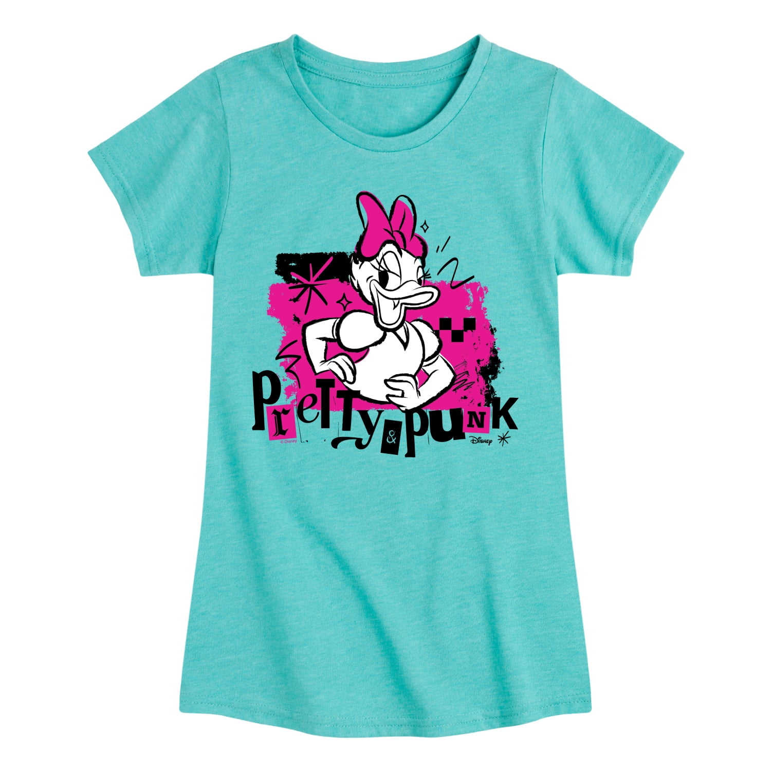 Disney - Pretty And Punk - Toddler & Youth Girls Short Sleeve Graphic T ...