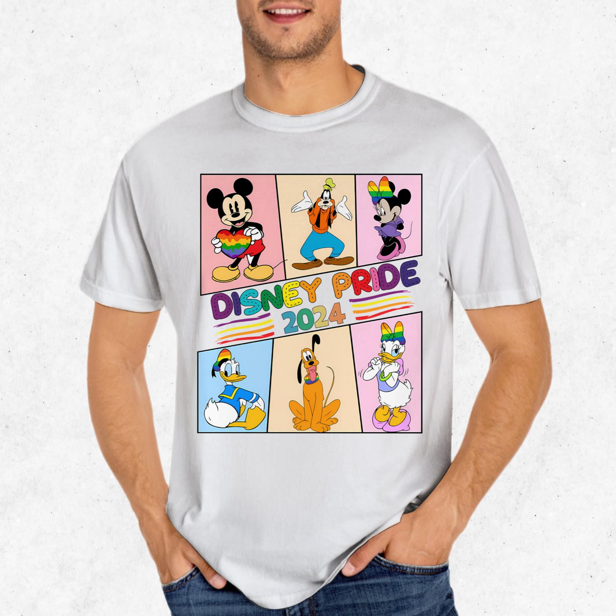 Disney Pride 2024 Graphic Tee - Colorful and Inclusive Disney ...