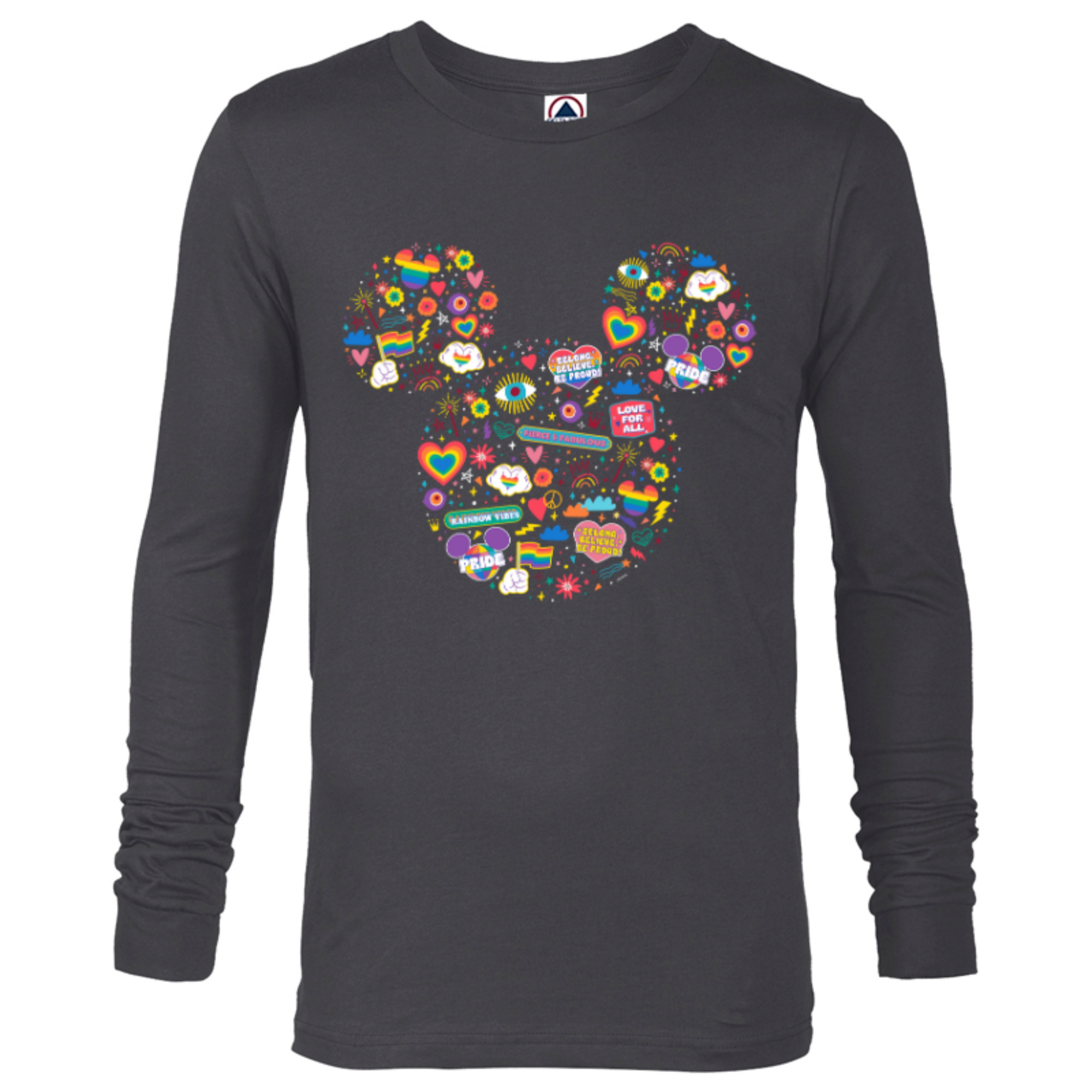 Disney Pride Collection Rainbow Mickey Mouse Icon Doodles- Long Sleeve ...