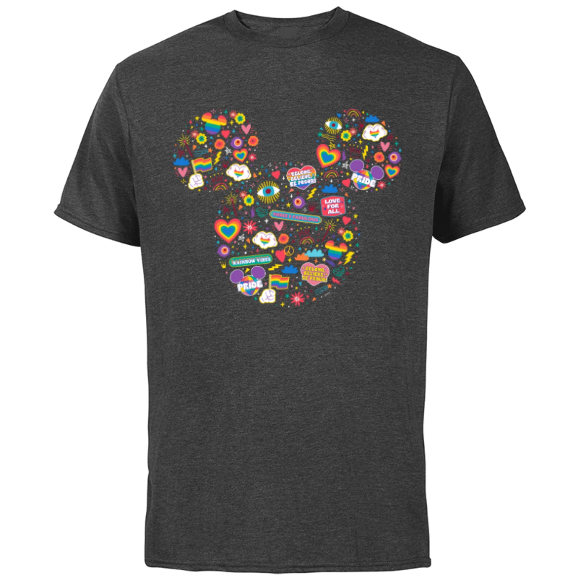 Disney Pride Collection Rainbow Mickey Mouse Icon Doodles- Short Sleeve ...