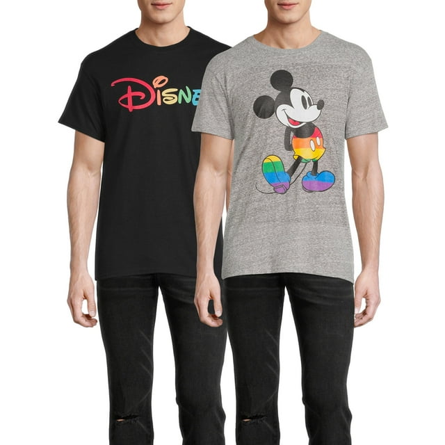 Disney Pride Mens And Big Mens Mickey Mouse And Logo Short Sleeve