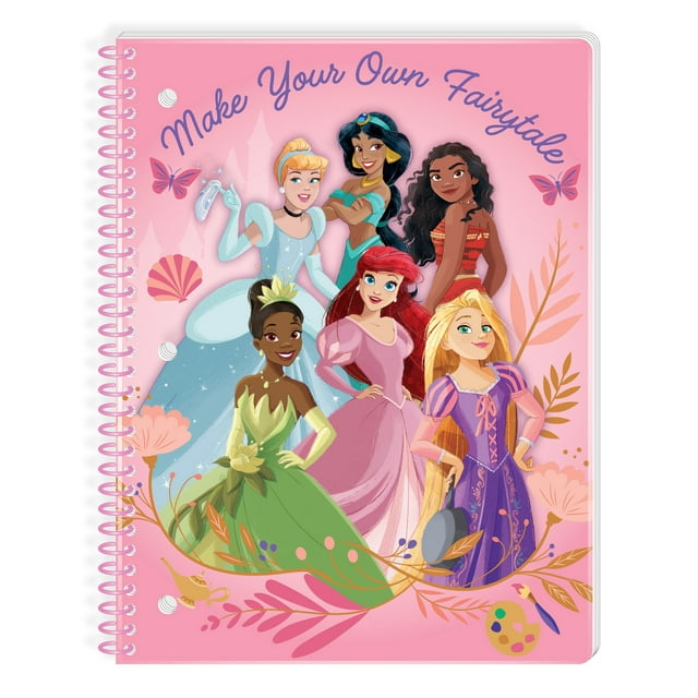 Disney Princess 1-Subject Spiral Notebook, Wide Ruled, 80 Sheets, Multi-Color - Walmart.com