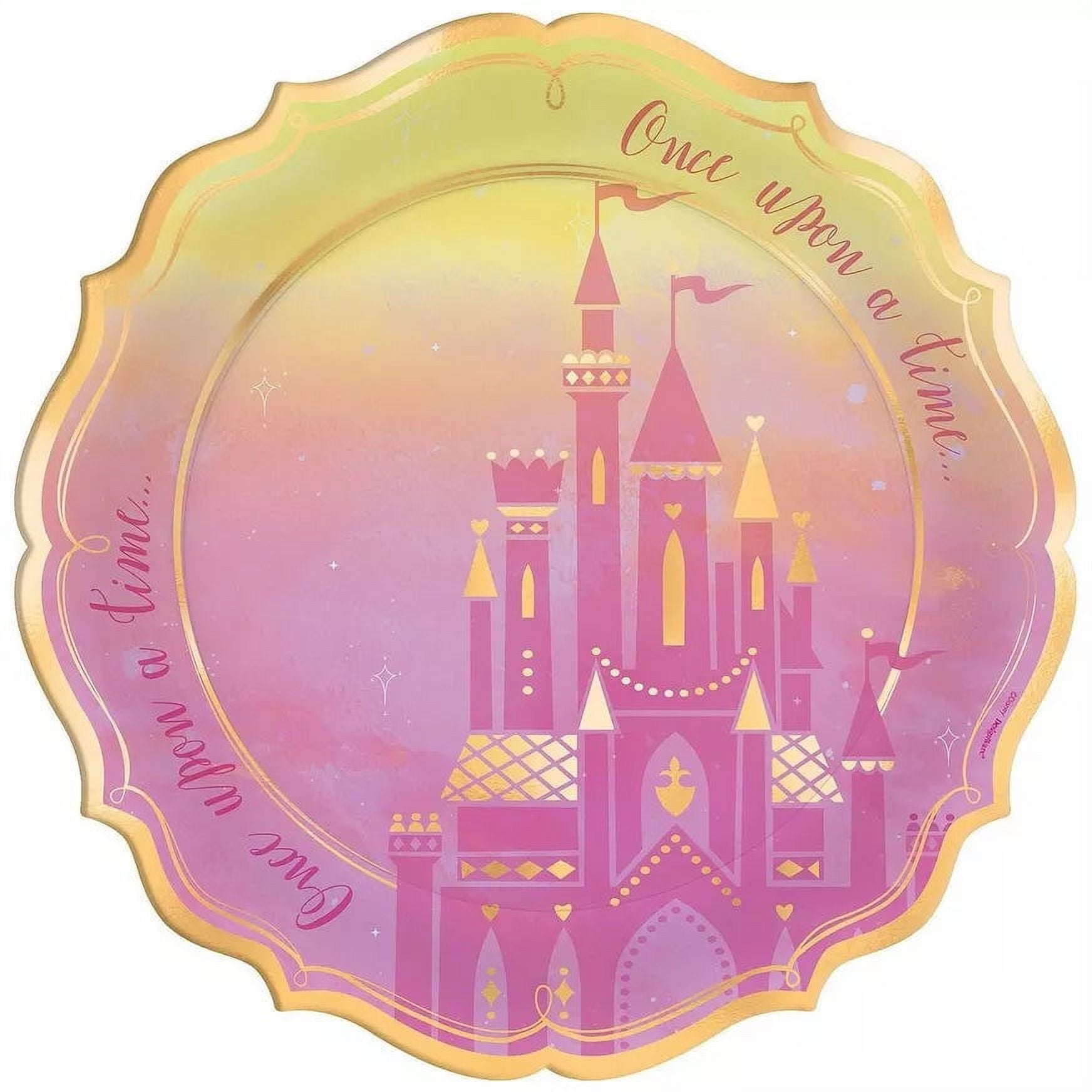 Disney Princess 10 1/2" Metallic Shaped Plates, 8ct - Walmart.com