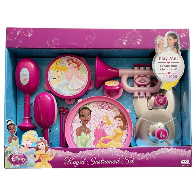 Disney Princess 10 Piece Royal Musical Instrument Set for Kids ...
