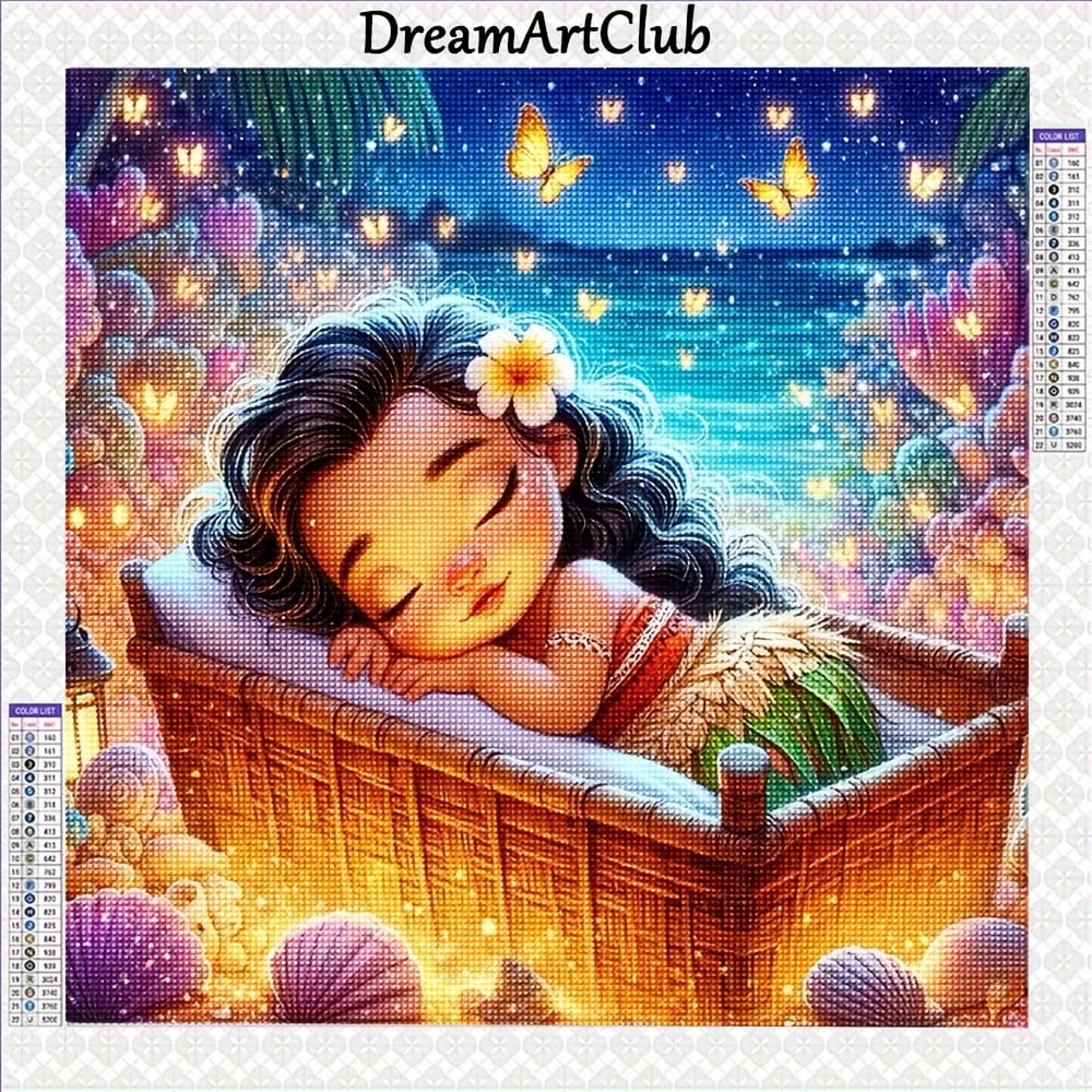 Disney Princess 5D Diy Diamond Painting Kit - 11.81X11.81" Full Round ...