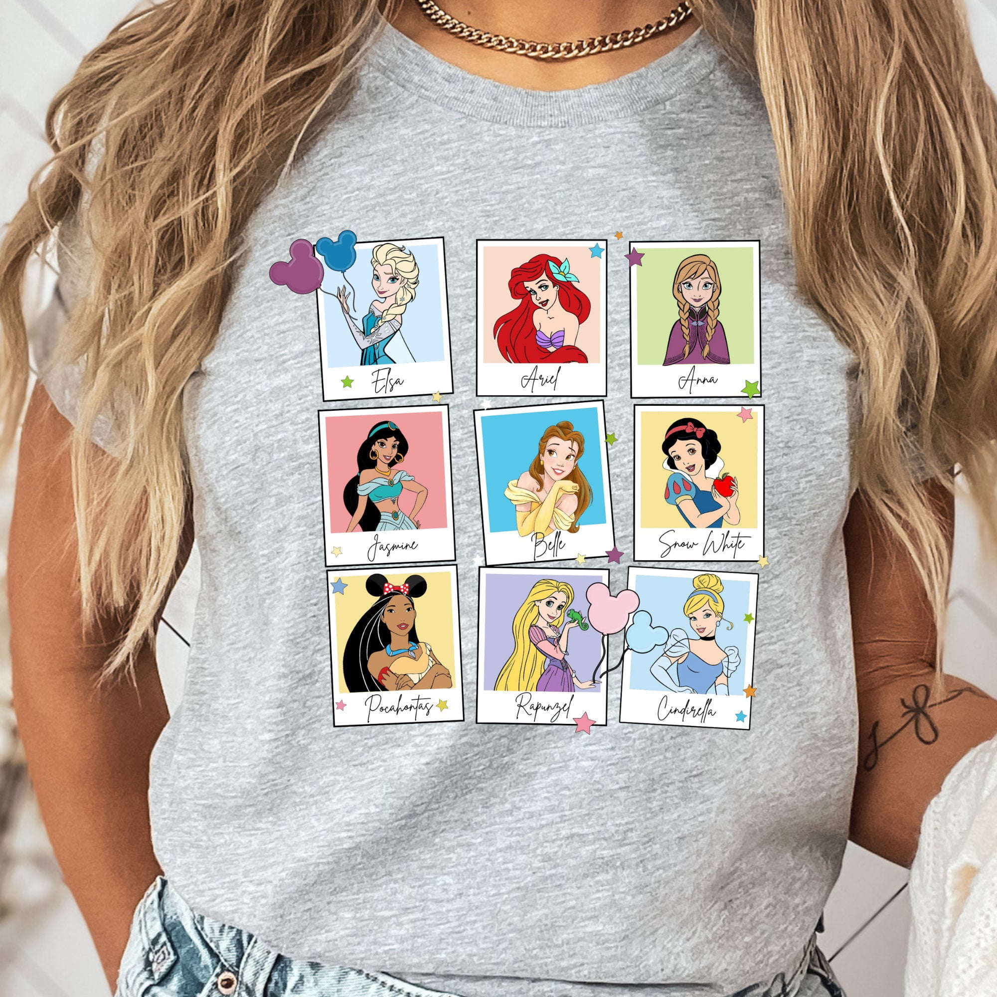 Disney Princess All Characters Shirt, Birthday Princess Shirt, Princess ...