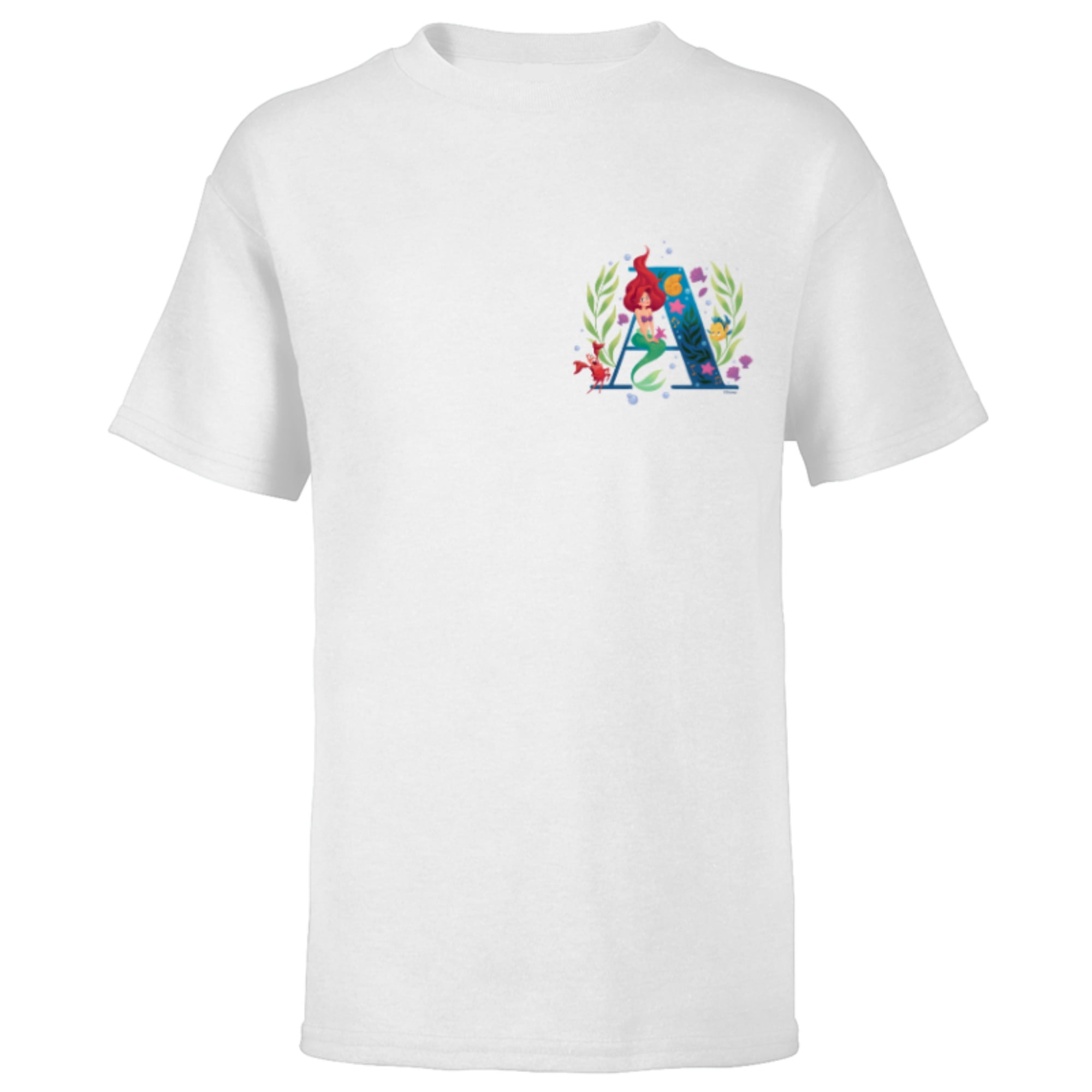 Disney Princess Alphabet Monogram Mermaid Letter A for Ariel - Short ...