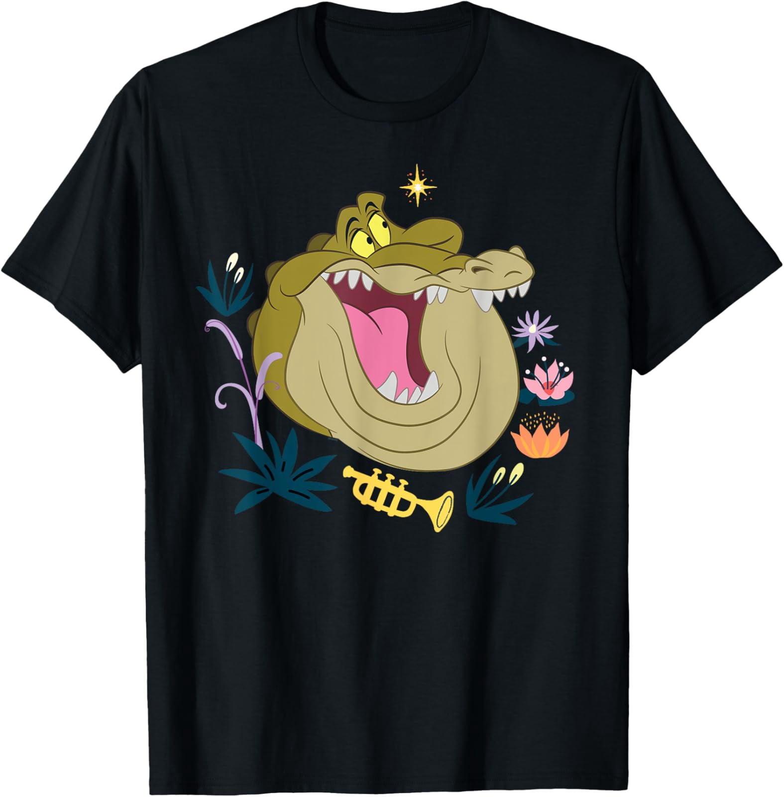 Disney Princess And The Frog Louis Gator Big Face Costume T-Shirt ...