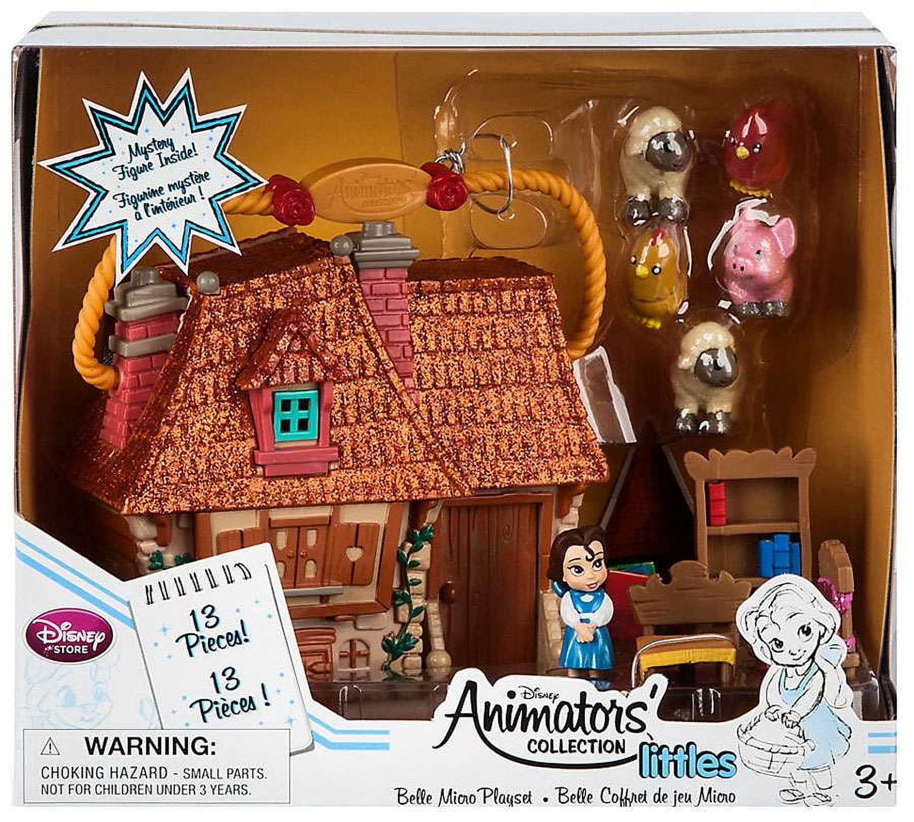 Disney Princess Animators' Collection Littles Belle Micro Playset ...
