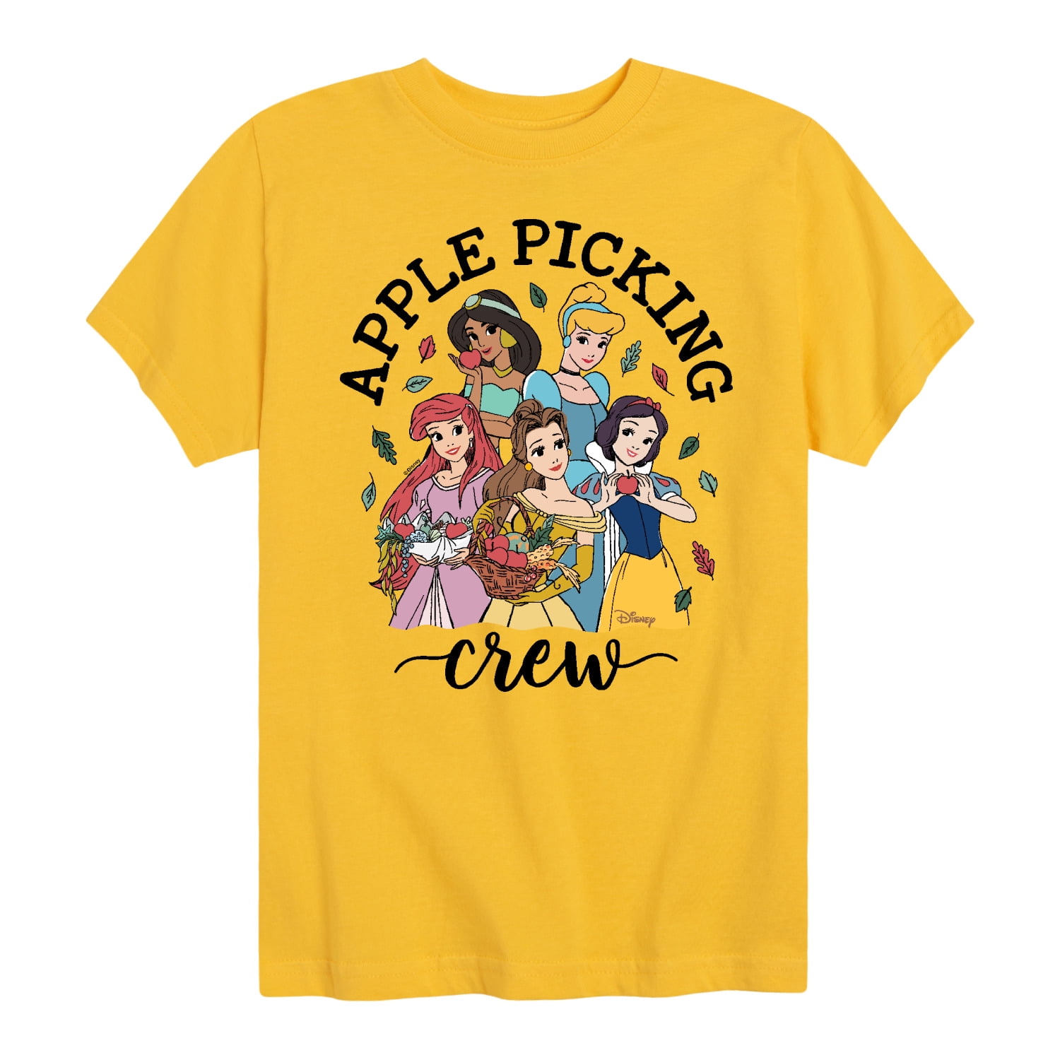 Disney Princess - Apple Picking Crew - Toddler And Youth Short Sleeve ...