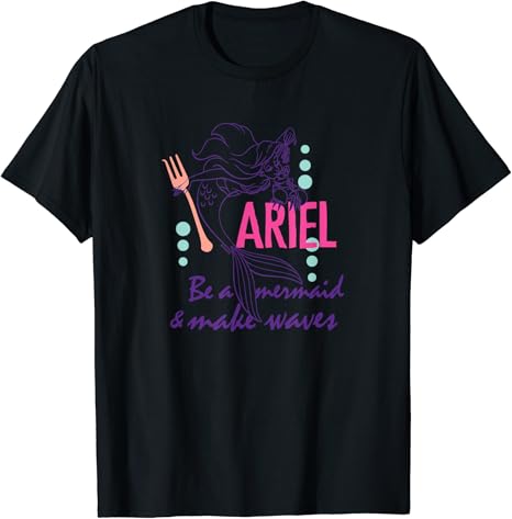 Disney Princess - Ariel Be a Mermaid & Make Waves T-Shirt - Walmart.com
