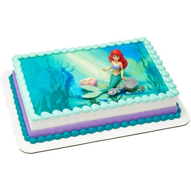 Disney Princess Ariel DecoSet, Little Mermaid, Edible Cake Topper (1/4 ...