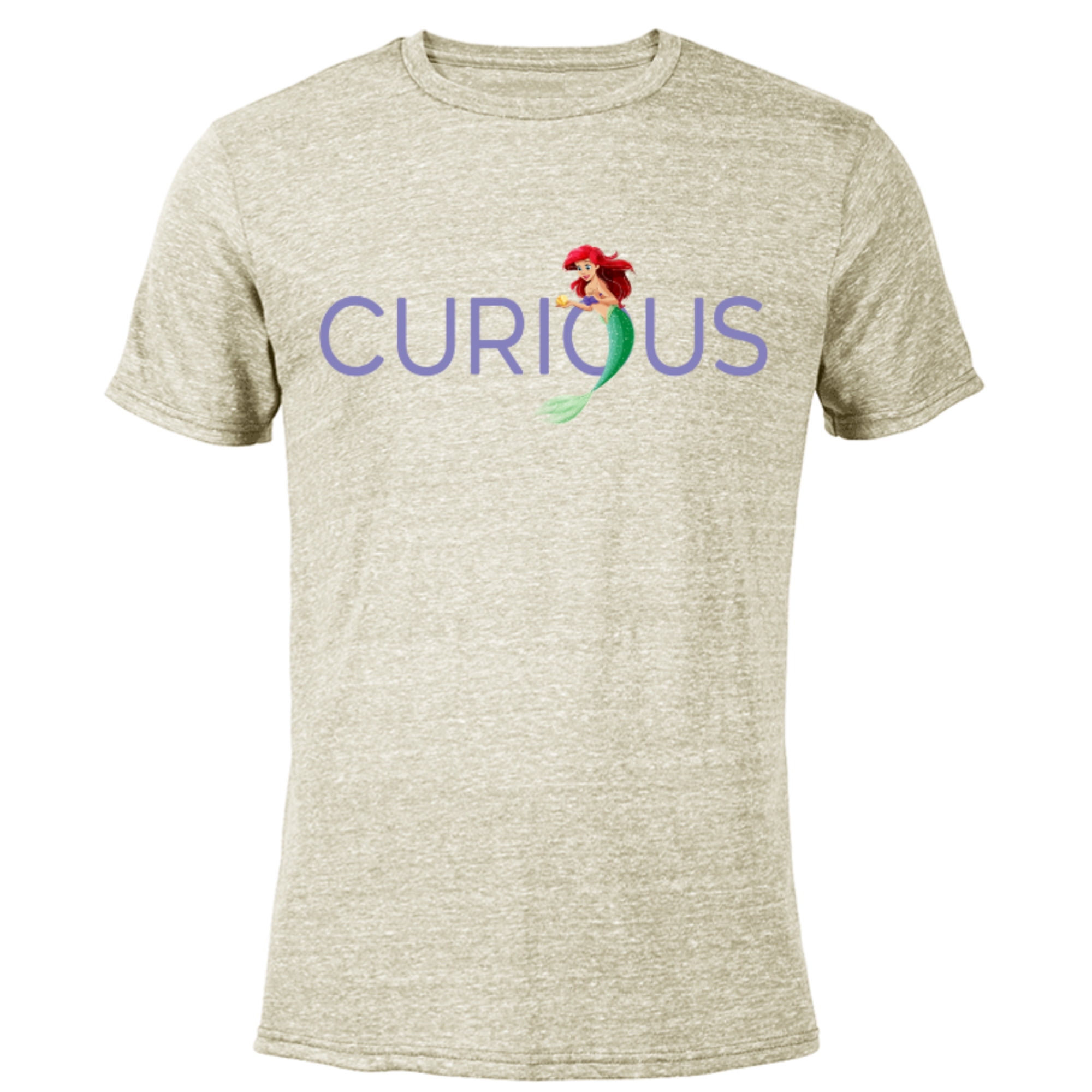Disney Princess Ariel Curious - Short Sleeve Blended T-Shirt for Adults ...