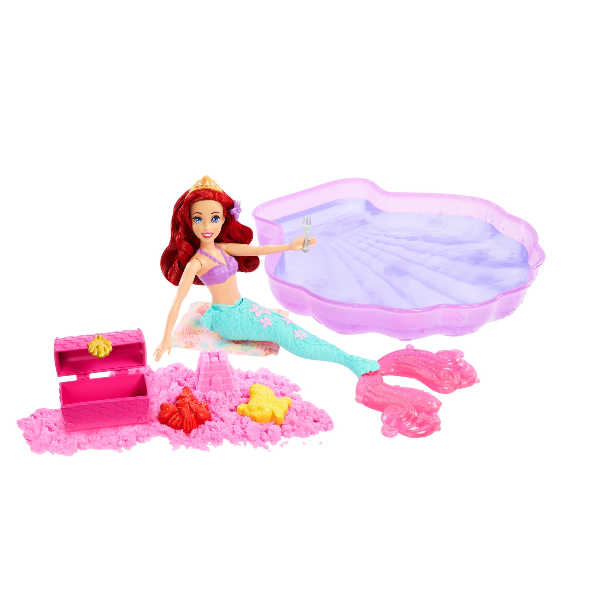 Disney Princess Ariel Doll & Pool Set with Moldable Sand, Inspired by ...