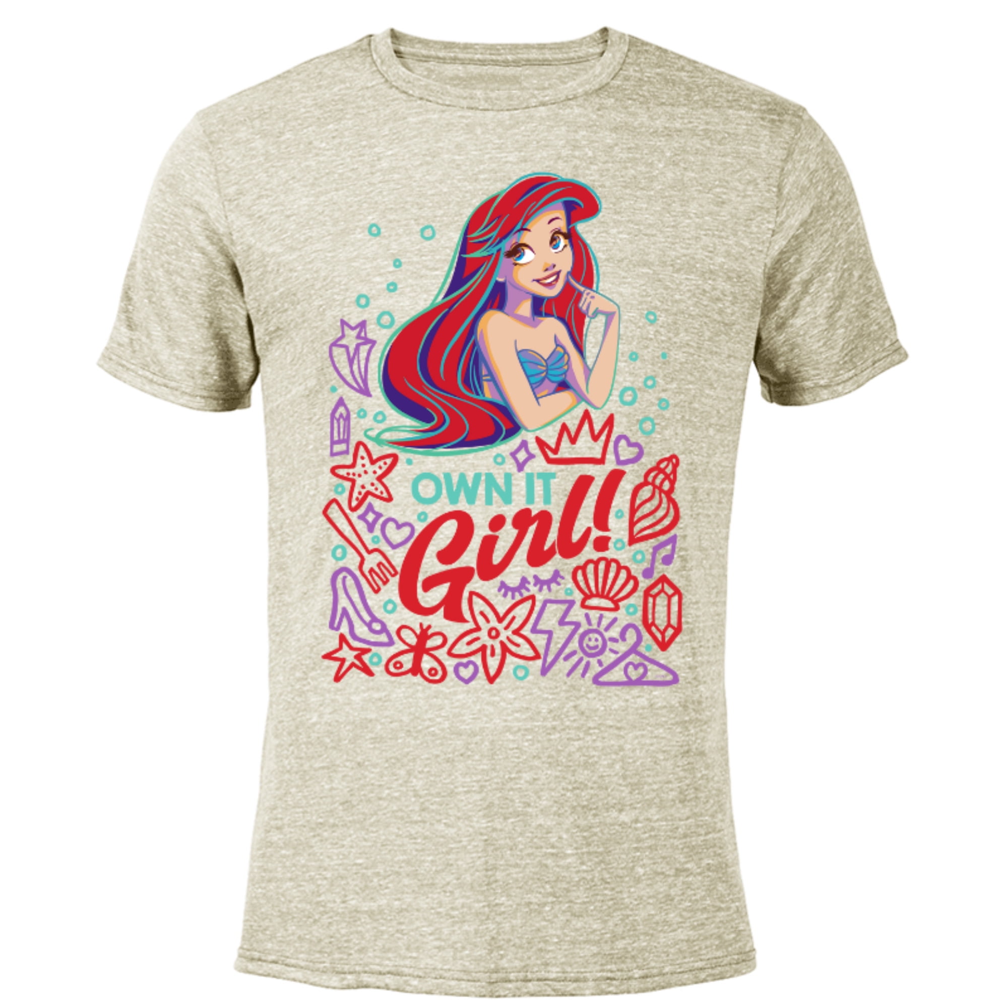 Disney Princess Ariel Own It Girl - Short Sleeve Blended T-Shirt for ...