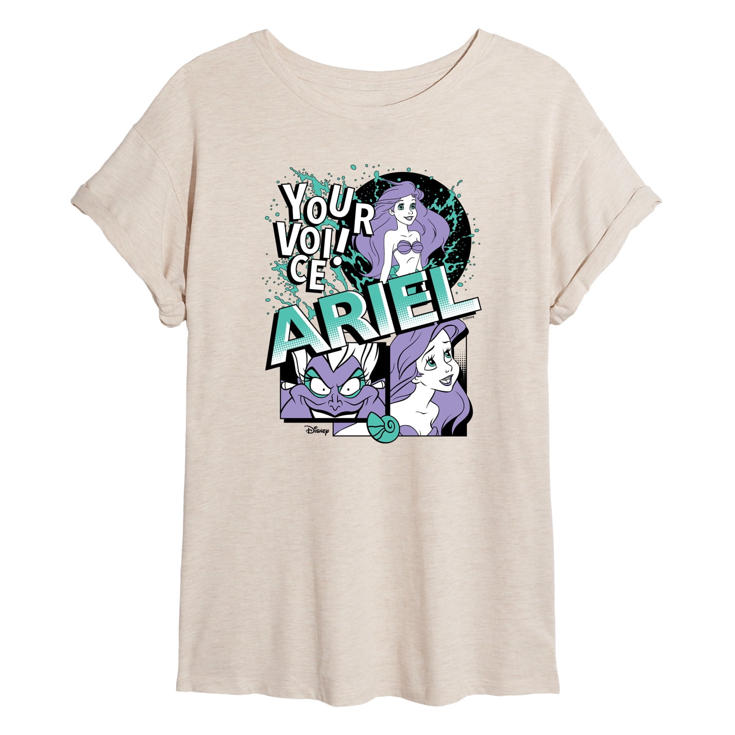 Disney Princess - Ariel Pop - Juniors Ideal Flowy Muscle T-Shirt ...